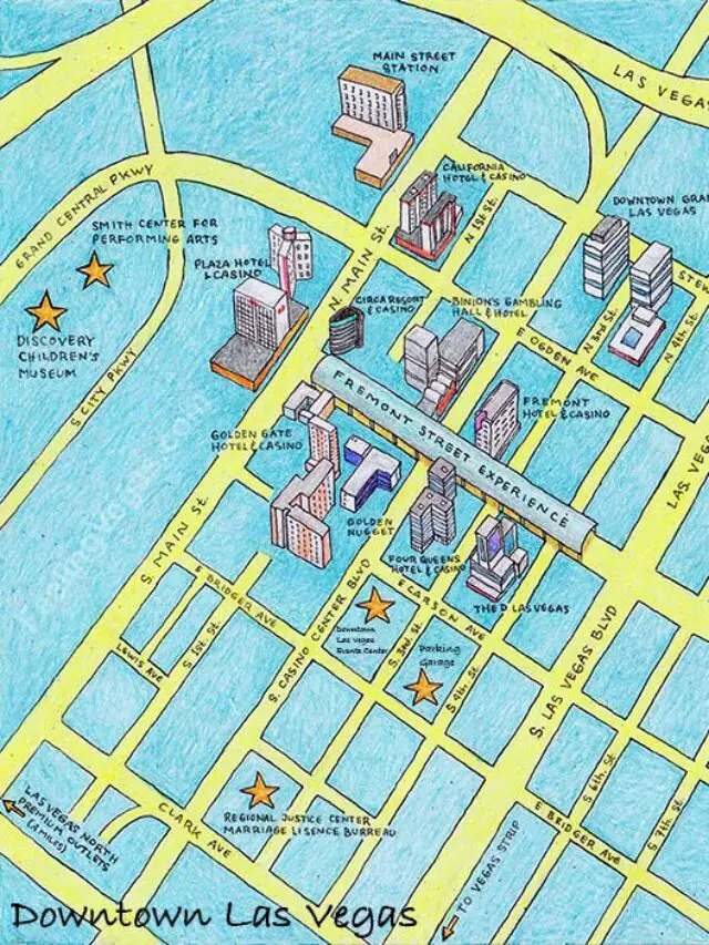 detailed map of las vegas