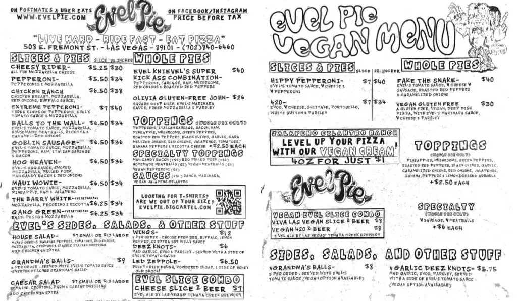 Visiting Evel Pie Las Vegas (Menu, Hours, Happy Hour) - FeelingVegas